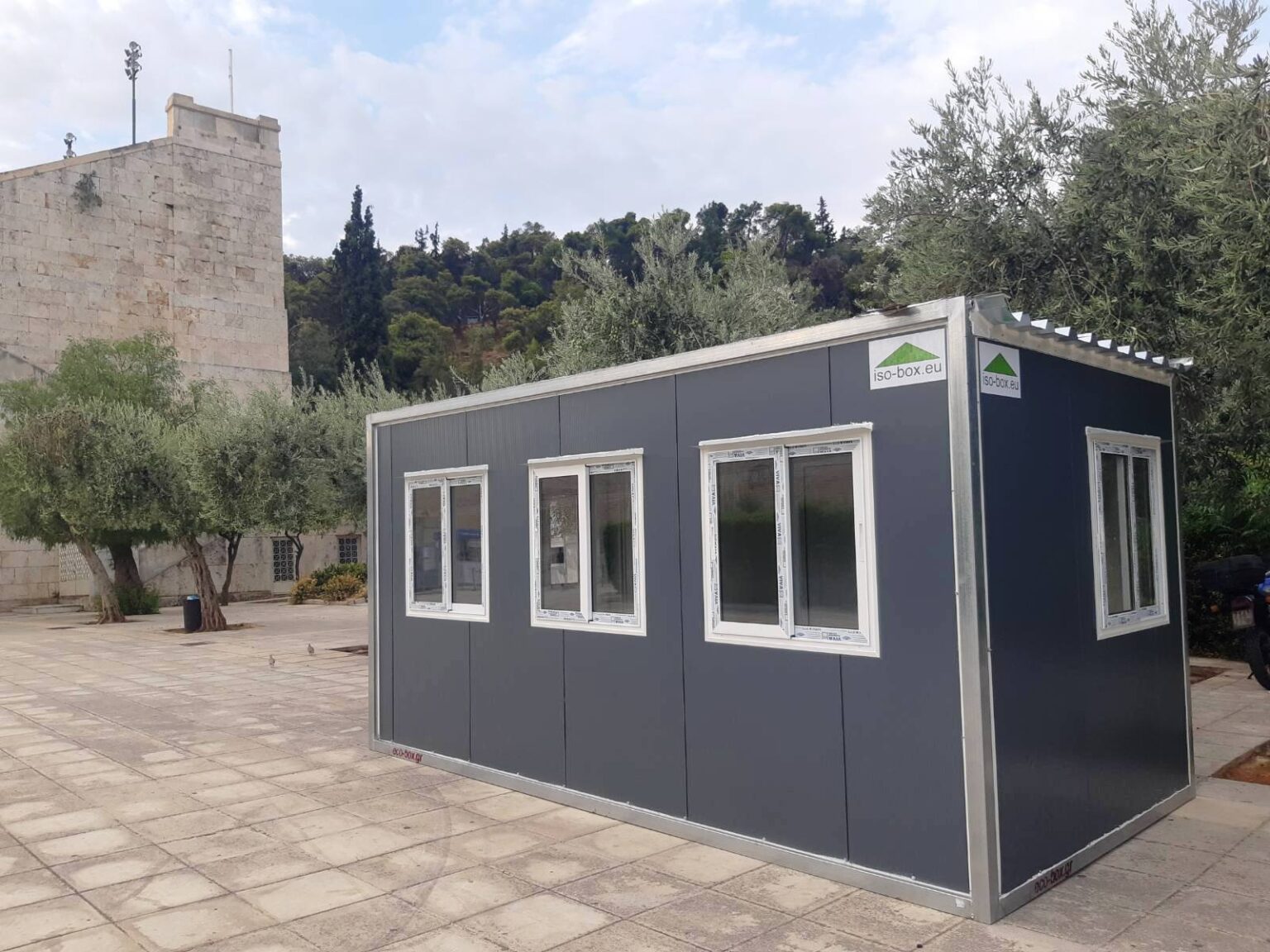 isobox oikiskoi μεταλλικα σπιτια τυπου κοντεινερ προκατ καθε διαστάσης